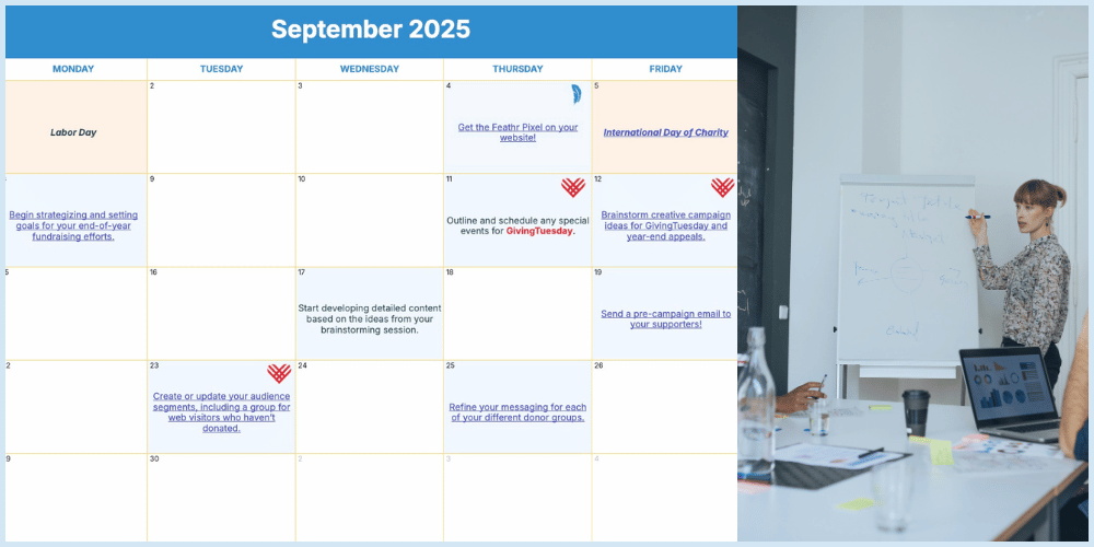 The nonprofit fundraising calendar for maximizing EOY donations